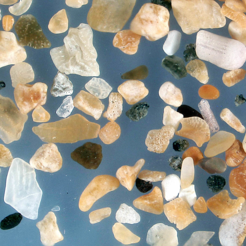 Sand Under a Microscope - Magnified Sand Photos